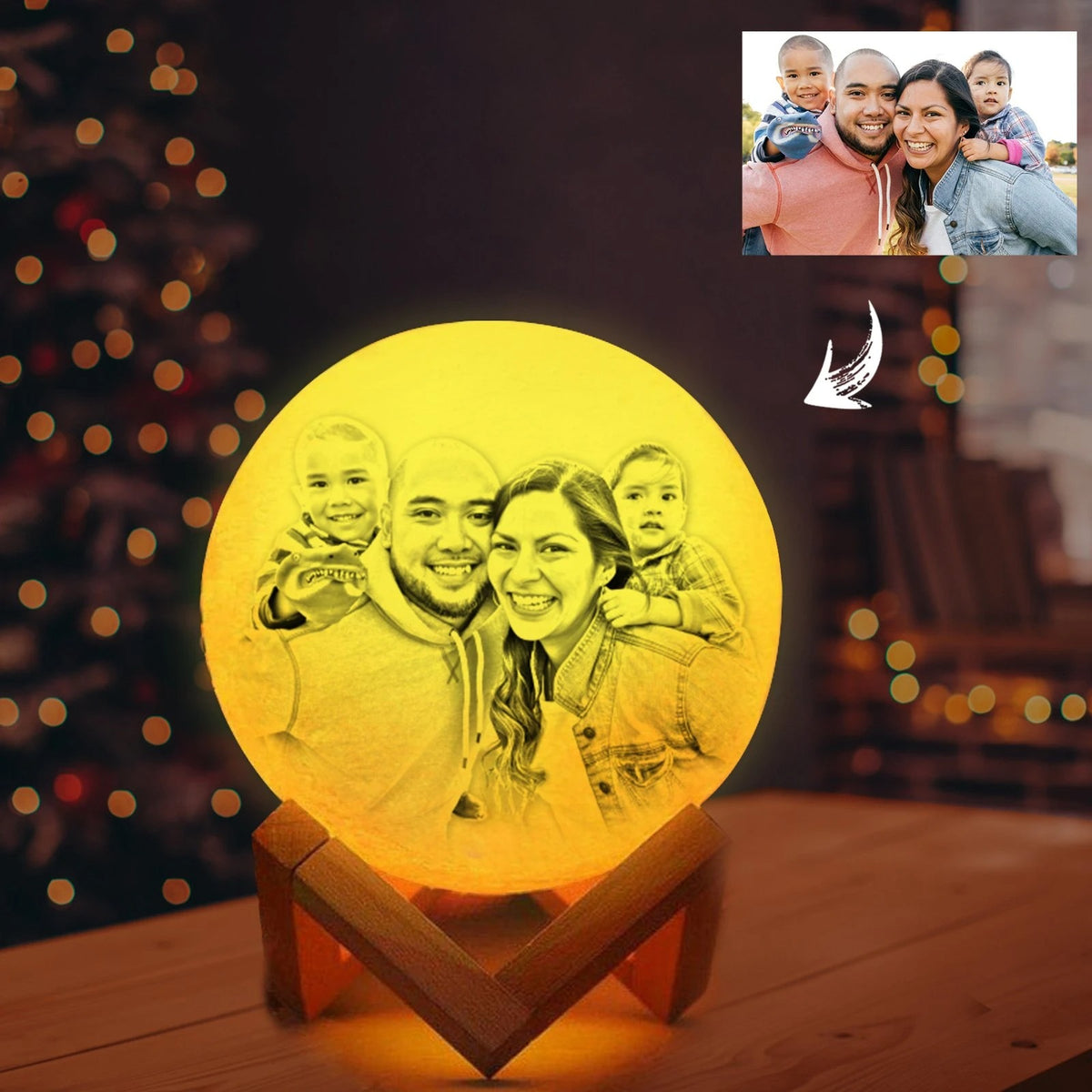 Photo moon lamp, customized moon lamp for your lover – Amlion.Store