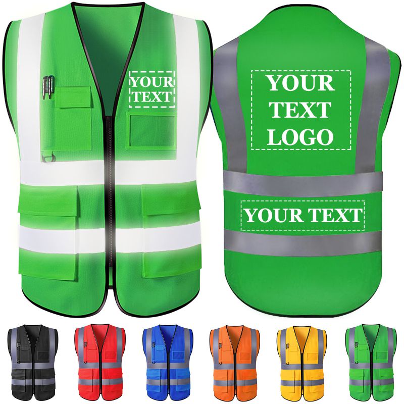 Custom Safety Vest for Men Women, Personalized Logo High Visibility Re ...