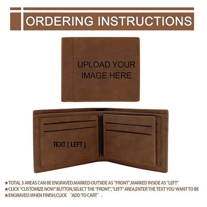 Personalized Photo Wallets Engraved, Custom Wallets for Men,Father,Dad ...