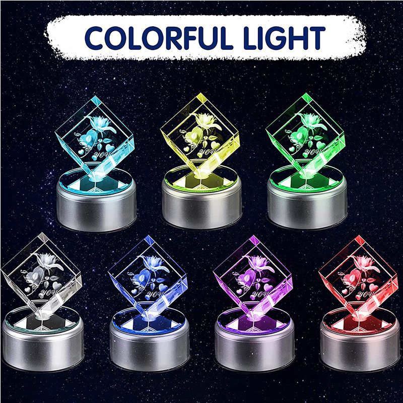 3D Crystal Cube Picture, Personalized & Custom Crystal Laser Engraved ...