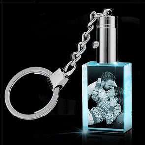 Personalized Crystal Keychain with Picture Lighted – Amlion.Store
