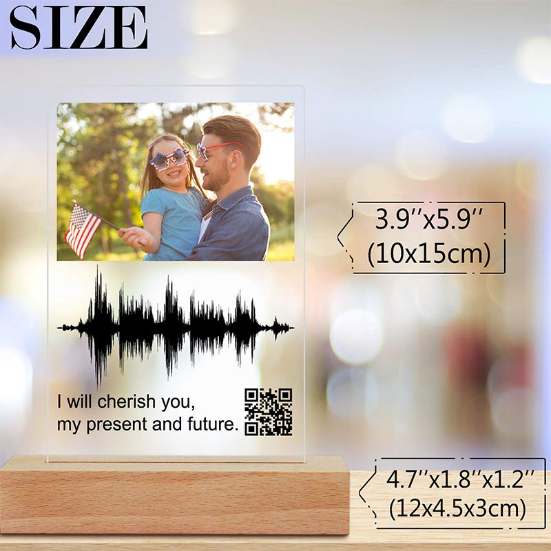 Soundwave Art Custom Photo Light Scannable Personalized QR Code Pictur ...