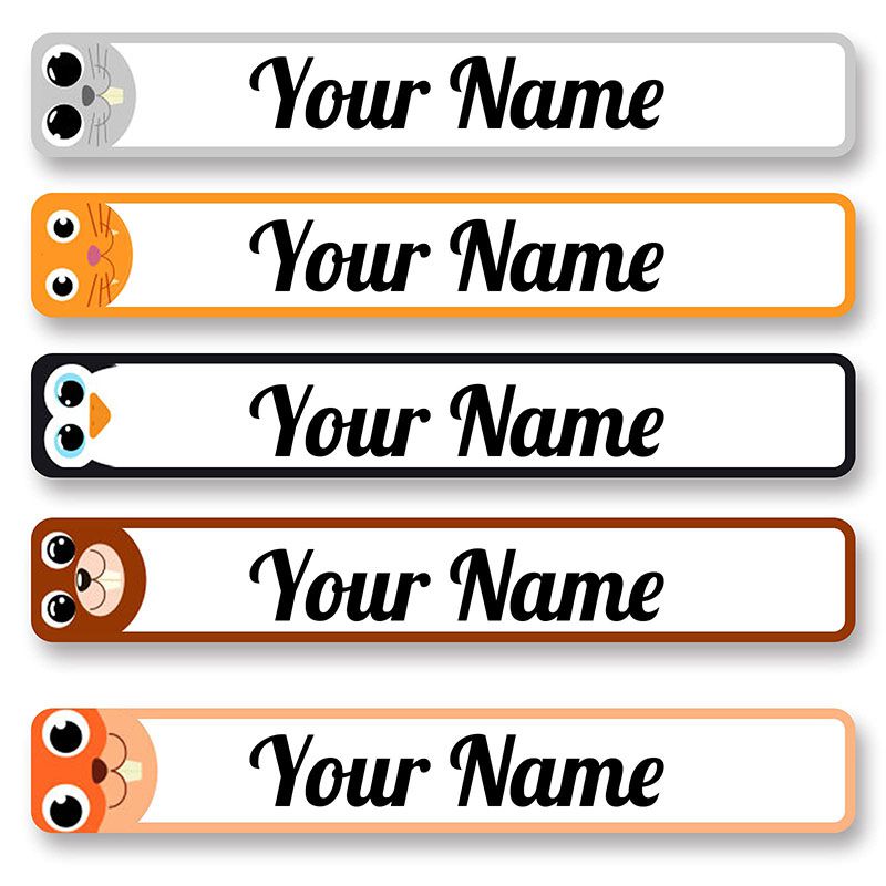 100 PCS Custom Name Stickers Labels, Personalized Labels for Kids Back ...