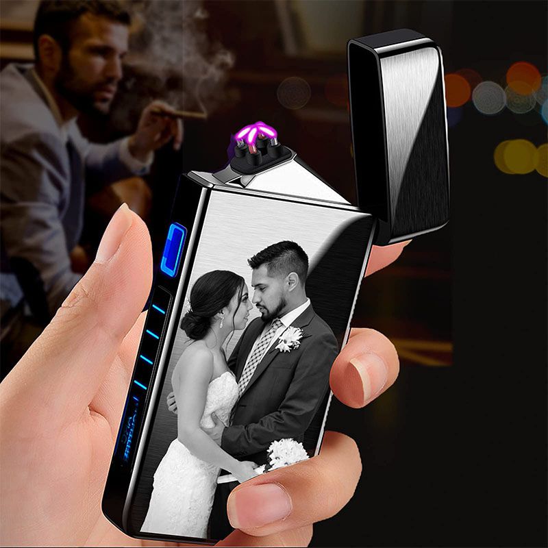 Custom Photo Engraved Lighter, Personalized Picture Engraved Electric ...