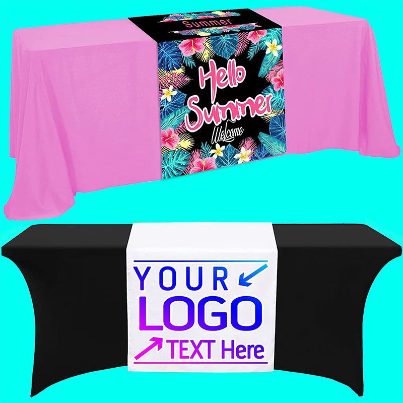 Custom Table Runner with Bussiness Logo, Name, Personalized Logo Table ...