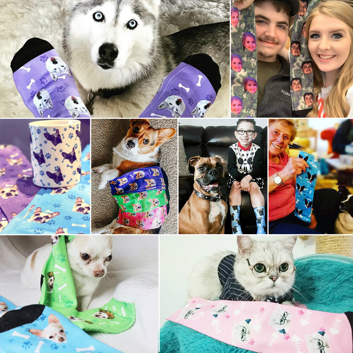 Photo Socks Personalised Funny Socks With Photo,Custom Face Socks ...